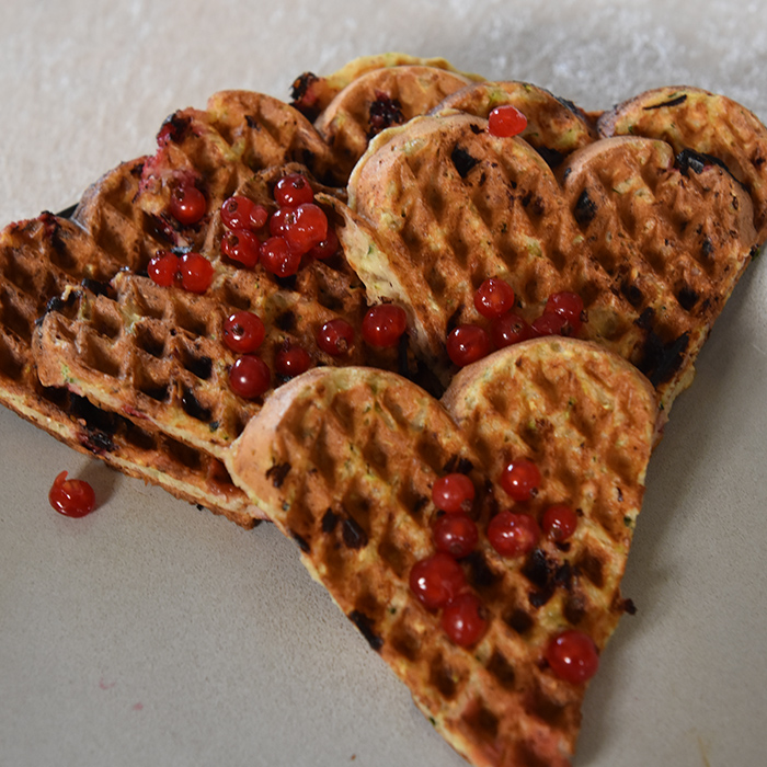 Dagens frokost – Vafler med Rips og squash – Heidis boble