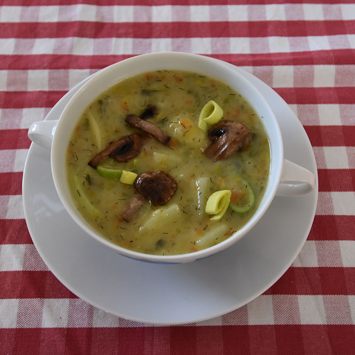 Potetsuppe med sopp – Heidis boble